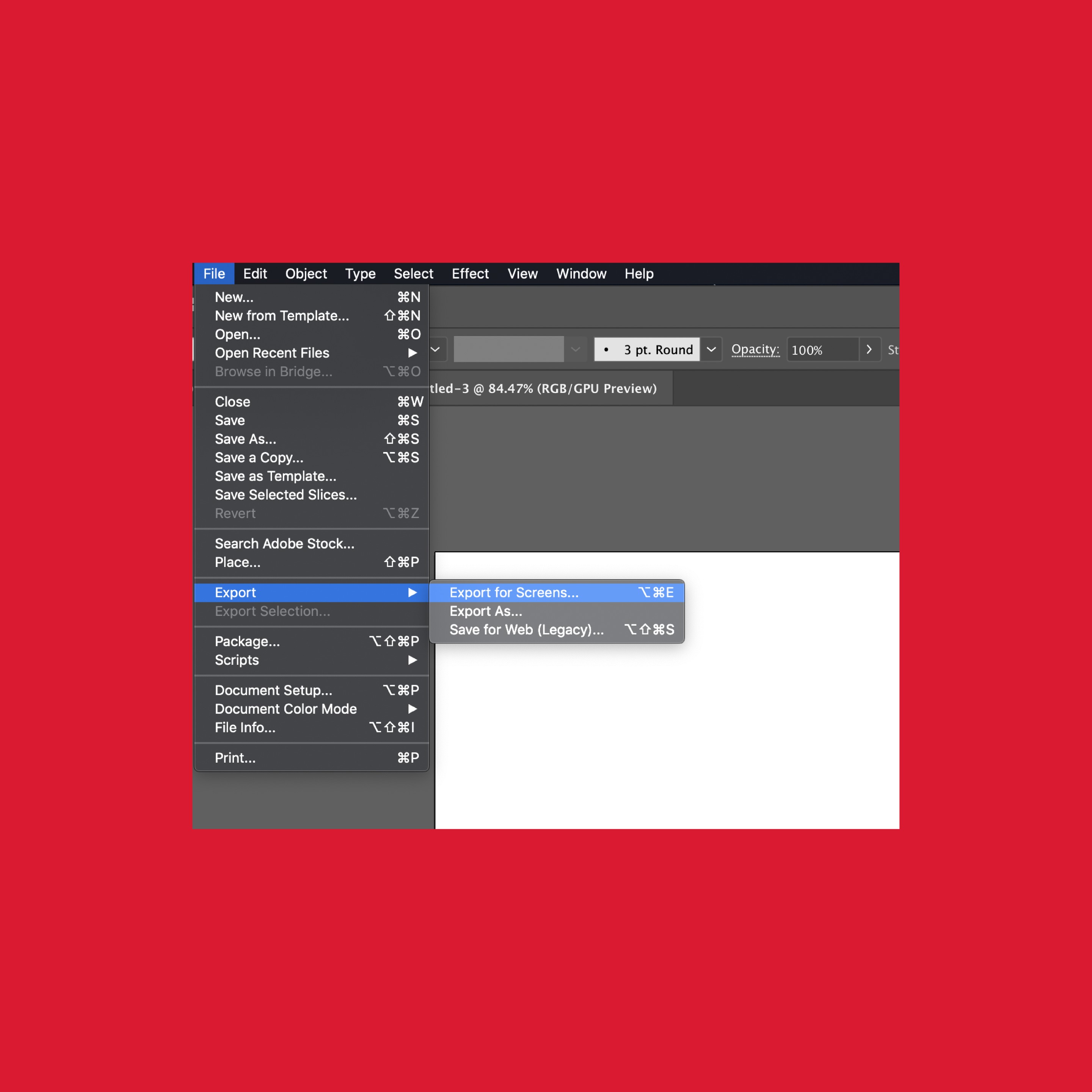 How to Export for Web using Illustrator